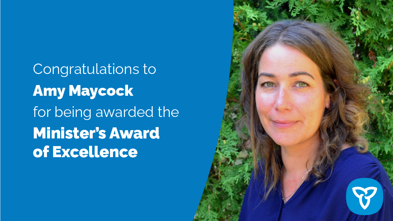 Congratulations to Amy Maycock who received a Minister’s Award of ...